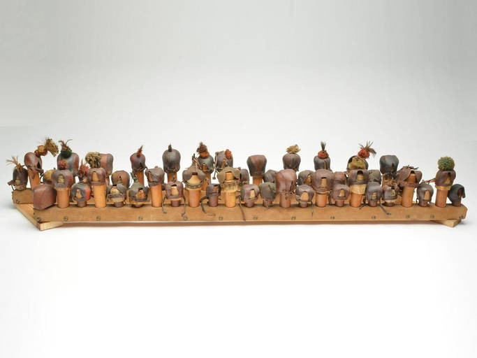 Incredible Collection Of Vintage Falconry Hoods.