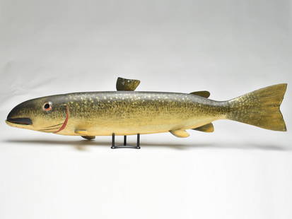 Important Lake Trout Trade Sign, Oscar Peterson,