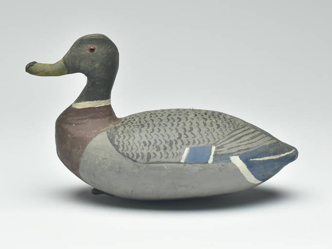 Rare mallard drake, Josiah Travers, Vienna, Maryland, circa 1950s ...