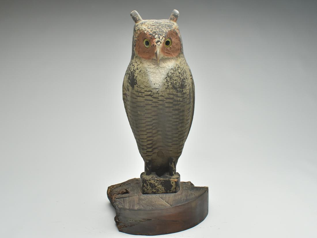 Owl decoy, Herter's Company, Waseca, Minnesota, 2nd quarter 20th ...