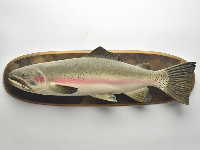 Rainbow Trout Plaque, Frank Finney, Cape Charles, Virginia.