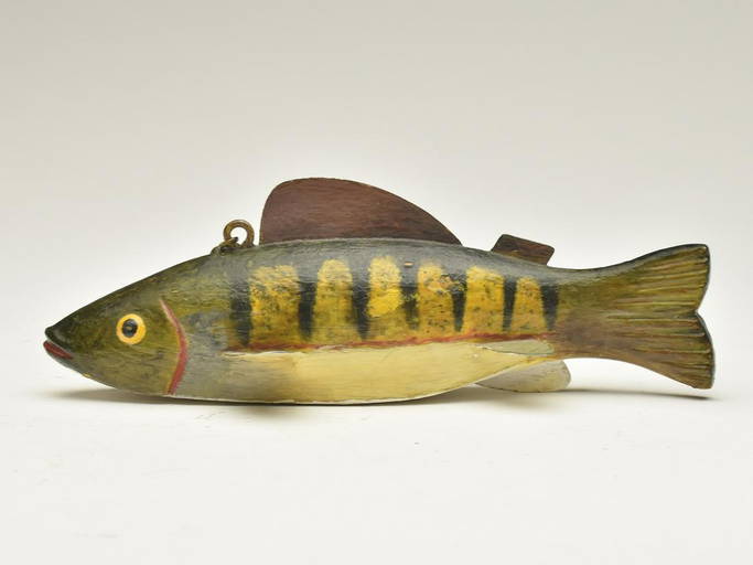 Perch Fish Decoy, Perkins Family, New Baltimore, Michigan, 1st Quarter ...