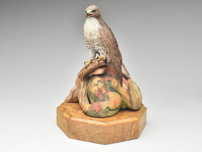 Decorative Red Tail Hawk, Floyd Scholz, Hancock, Vermont.