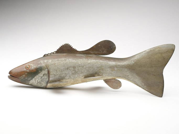 Large And Impressive Bass Fish Decoy, Hans Janner, Mt. Clemens ...