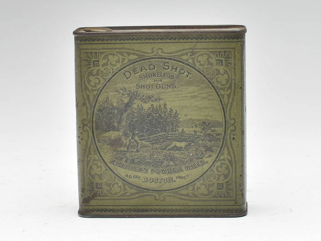 Deadshot Smokeless Powder Tin, American Powder Mills, Boston ...