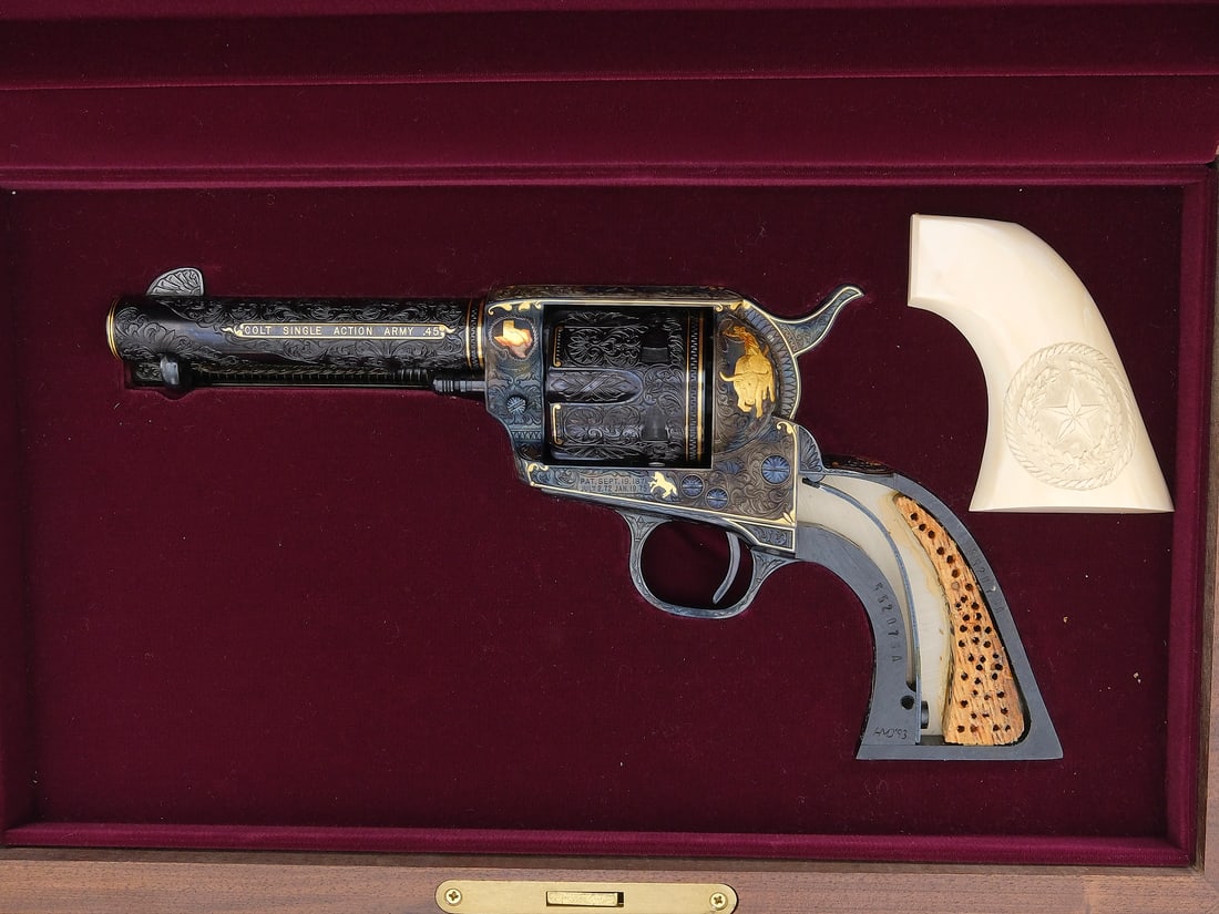 Spectacular Colt Single Action Army Revolver Engraved By Howard Dove ...