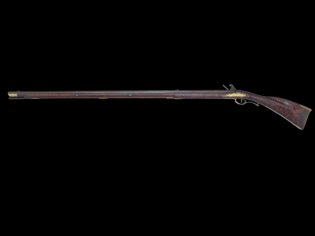 Dramatic Early Long Rifle Attributed To Wolfgang Jon Haga/hagen, C1780 ...