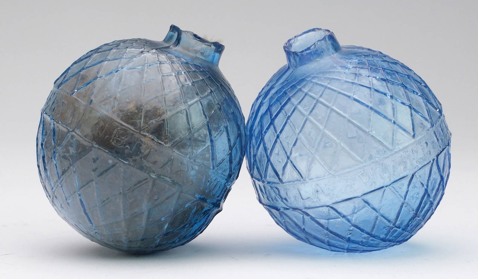 Two Glass Target Balls. Auction
