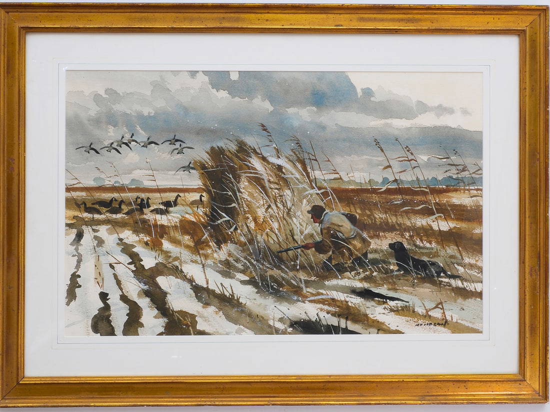 Chet Reneson (b. 1934), Watercolor. Auction