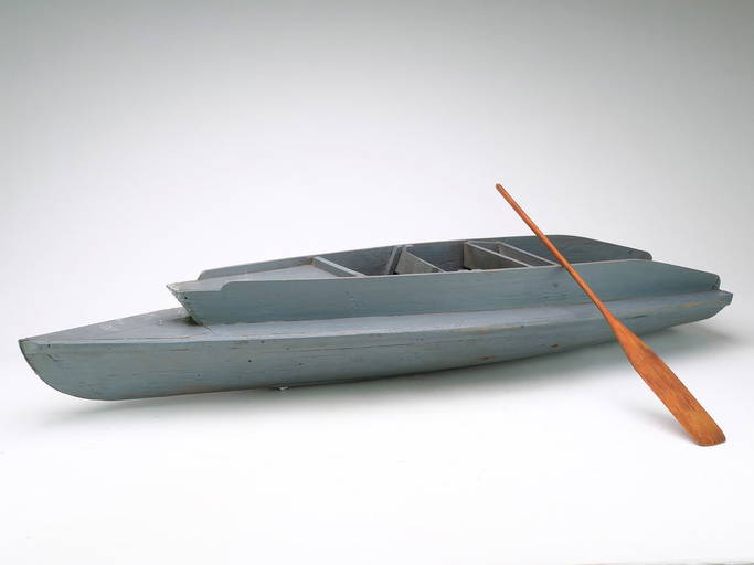 Scale Model Of A Sculling Boat, Probably 2nd Quarter 20th Century.