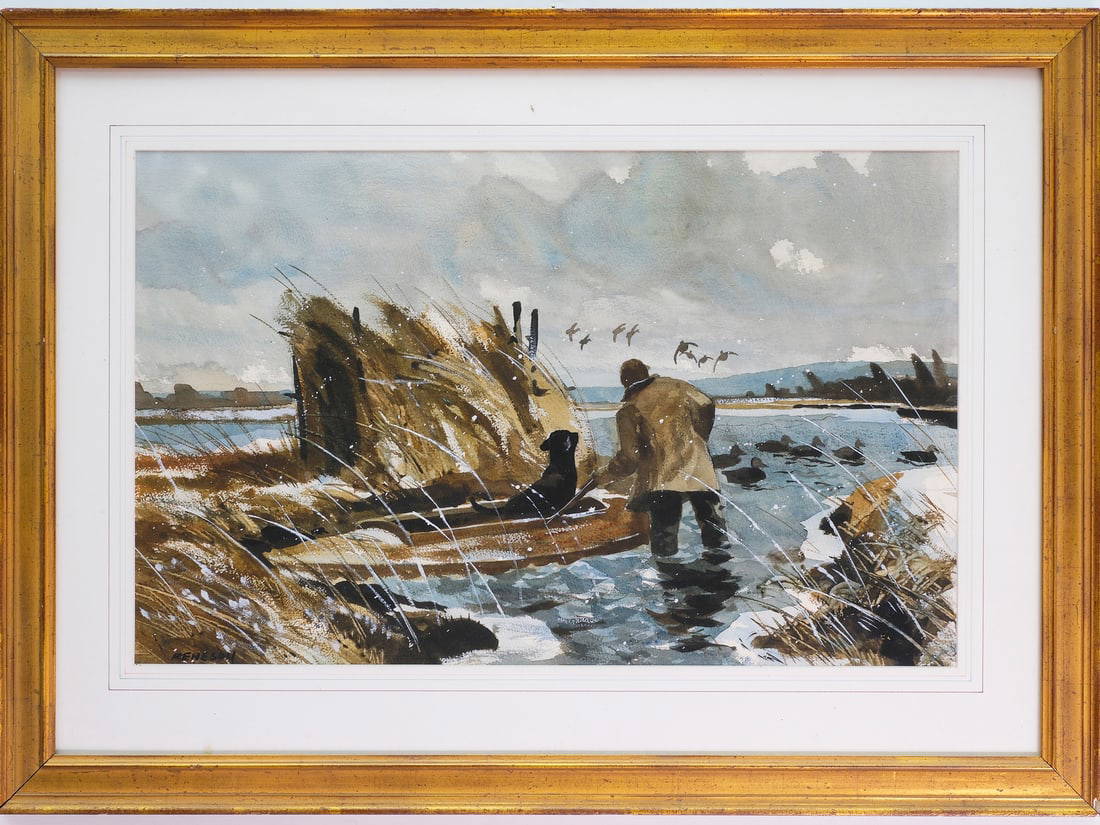 Chet Reneson (b. 1934), Watercolor. Auction