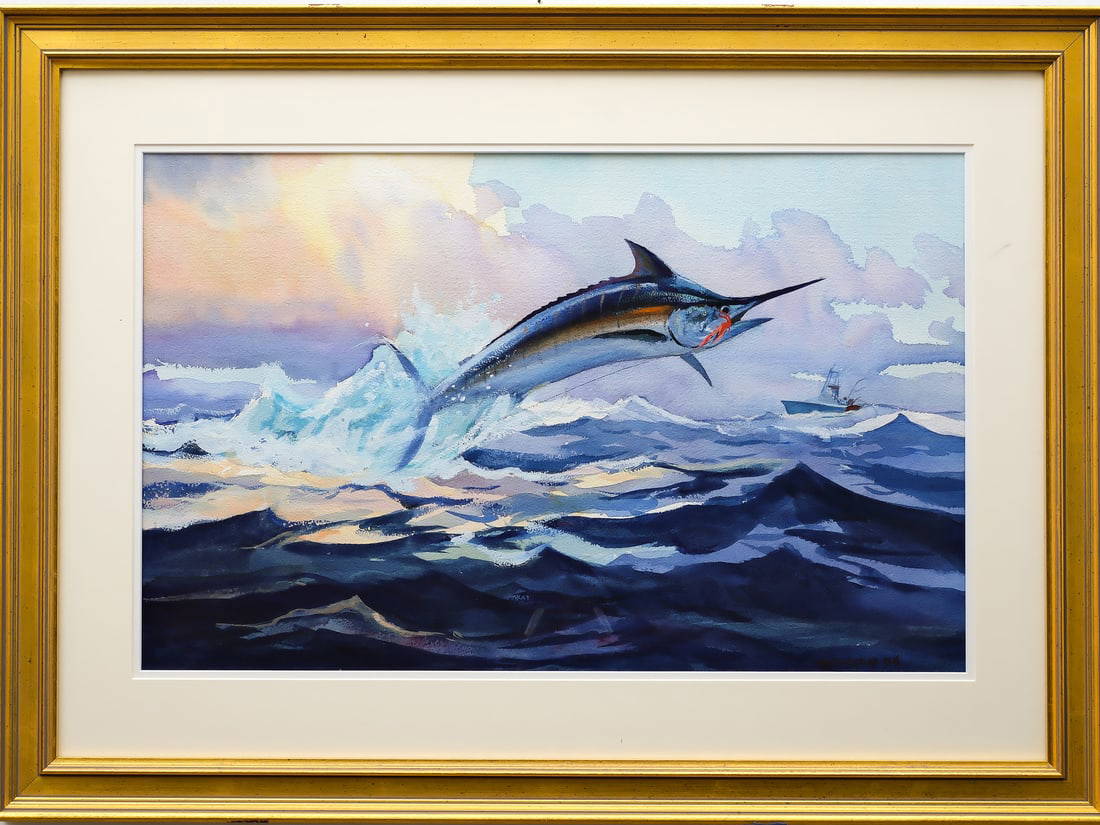 Chet Reneson (b. 1934), Watercolor. Auction