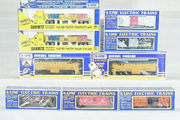 9 Pc K Line Up Train Set Lot