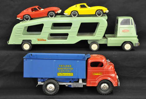 Tonka Auto Loader & Structo Dump Truck