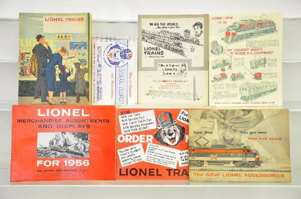 8 Pc. 1956 Lionel Paper Lot