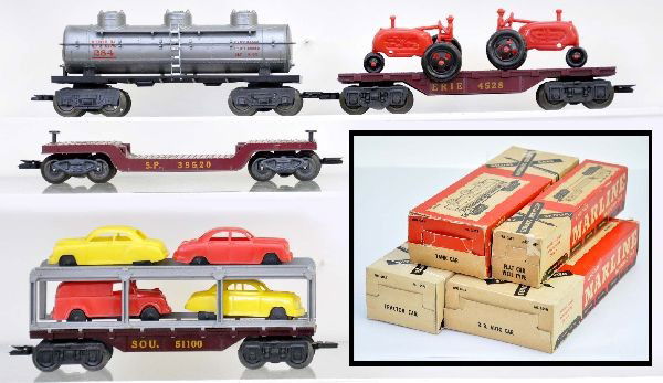 34: Boxed Deluxe Marx Freight Cars