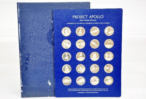 Franklin Mint Project Apollo Silver Coin Set