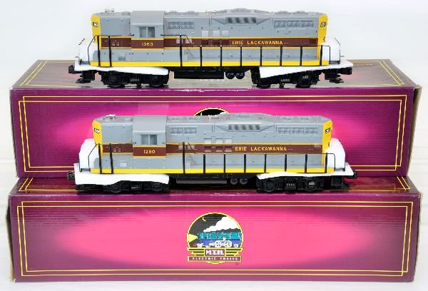 2 MTH 20-2173-1 Erie Lackawanna GP9 Diesels