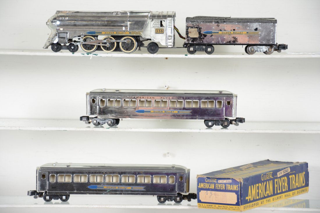 American Flyer Silver Bullet Set - Sep 27, 2014 | NETTE Auctions in CT