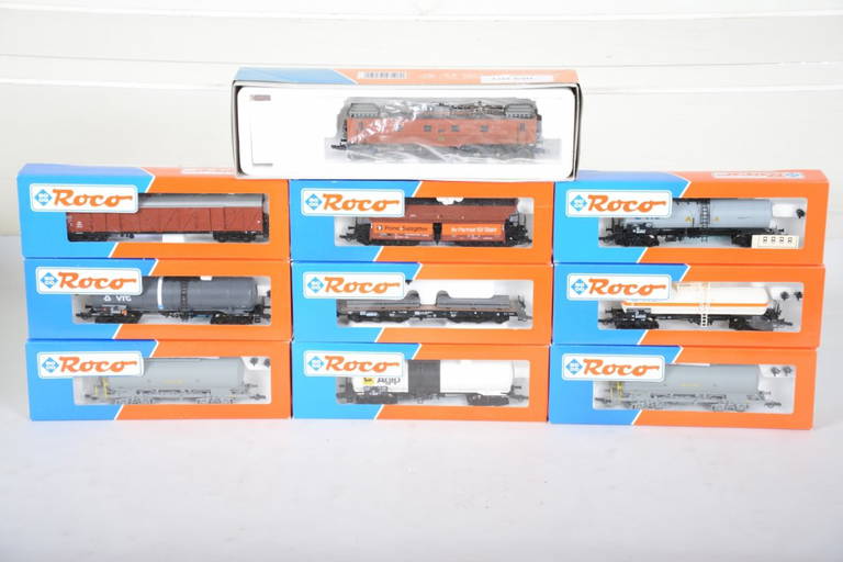 Roco Ho Electric Boggy Truck Freight Set