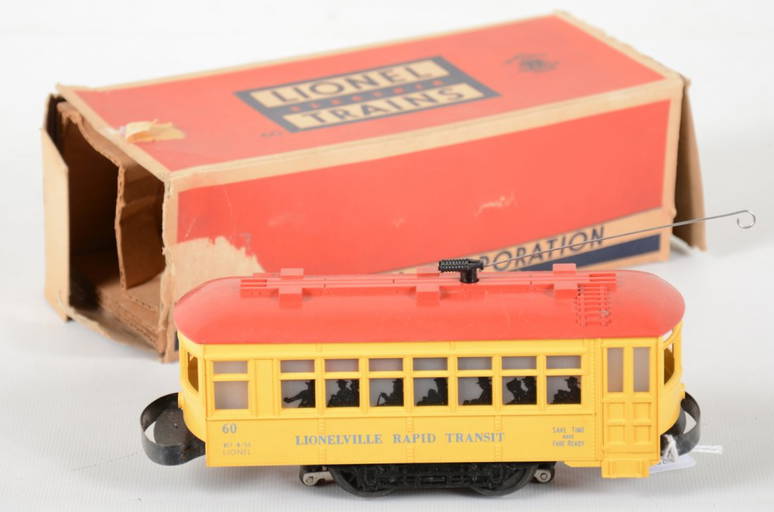 Clean Boxed Lionel 60 Trolley