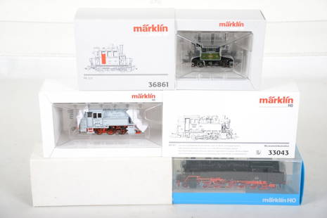 3 Marklin Ho Steam Locomotives