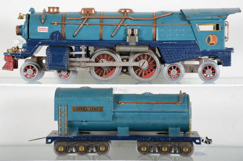 Early Lionel 400e Blue Comet Locomotive