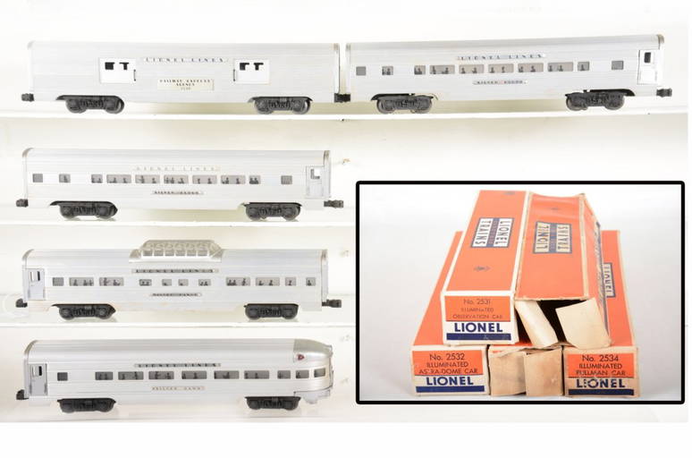 Boxed Lionel Super Speedliner Cars