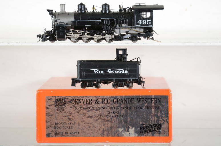 Precision Scale Brass Hon3 K 37 Locomotive