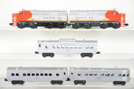 Lionel Santa Fe Passenger Set 212 2404 2405 2406