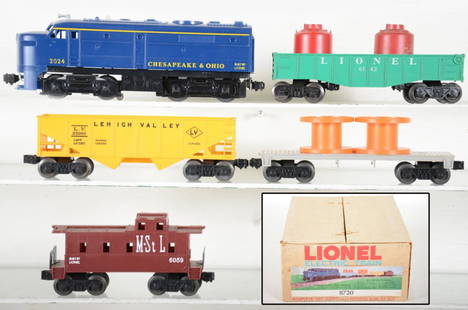 Lionel 2024, 6176, 6142, 6402, 6059 C&o Diesel Freight