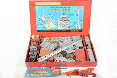 Nice Boxed Ac Gilbert 8 Erector Zeppelin Set