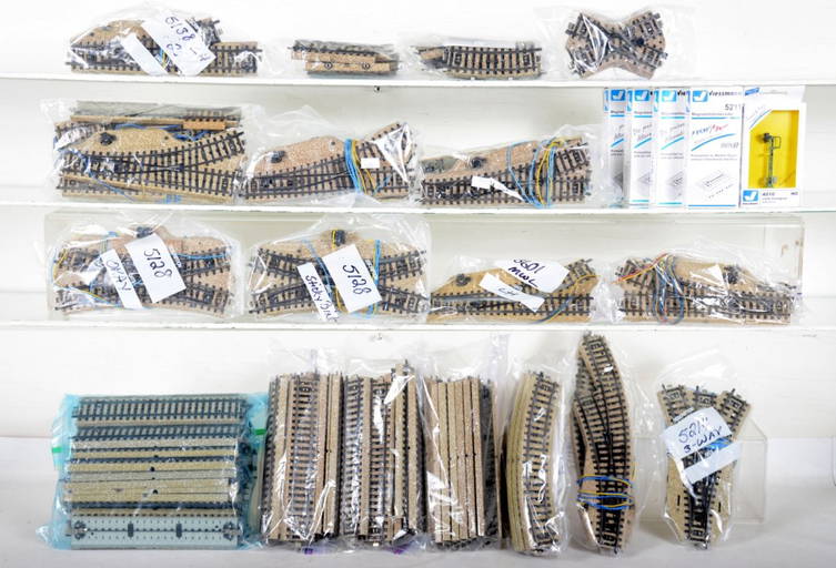 Large Lot Marklin Ho M Track & Switches, Plus