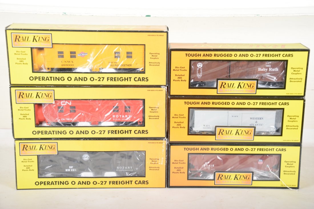 Mth Railking Freight Cars & Plows