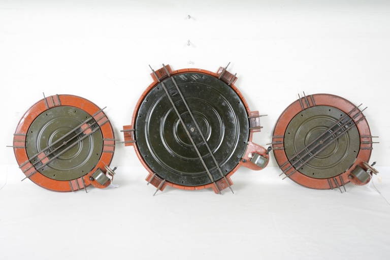 3 Marklin Hand Painted O Ga Turntables