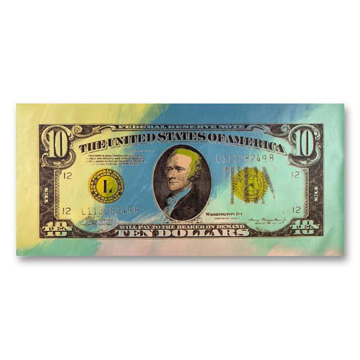 1934 Ten Dollar Hamilton Dollar Bill By Steve Kaufman