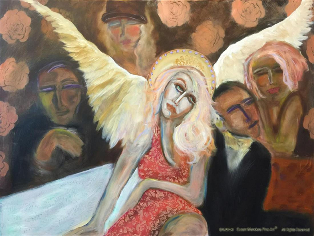 Susan Manders Original "my Angel" Auction