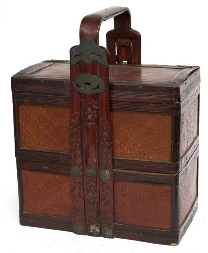 Vintage Chinese Stacking Food Containers Carrier