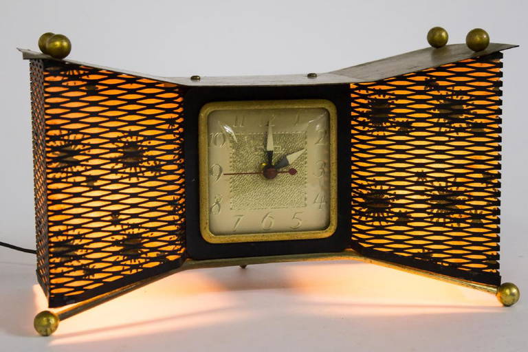 Mid Century Modern United Electric Clock, 1950s