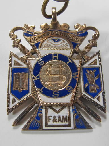 Antique Masonic 8k Gold Royal Arch Jewel