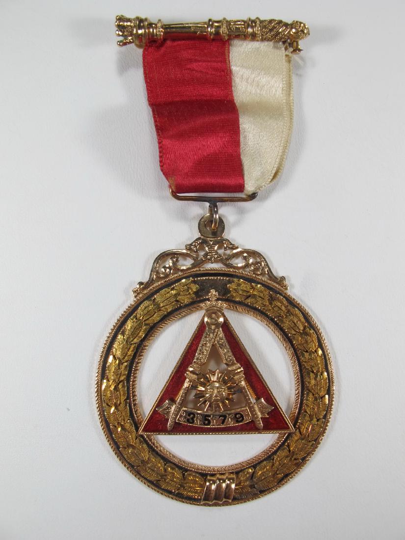 Antique Masonic 14k Gold Scottish Rite Jewel