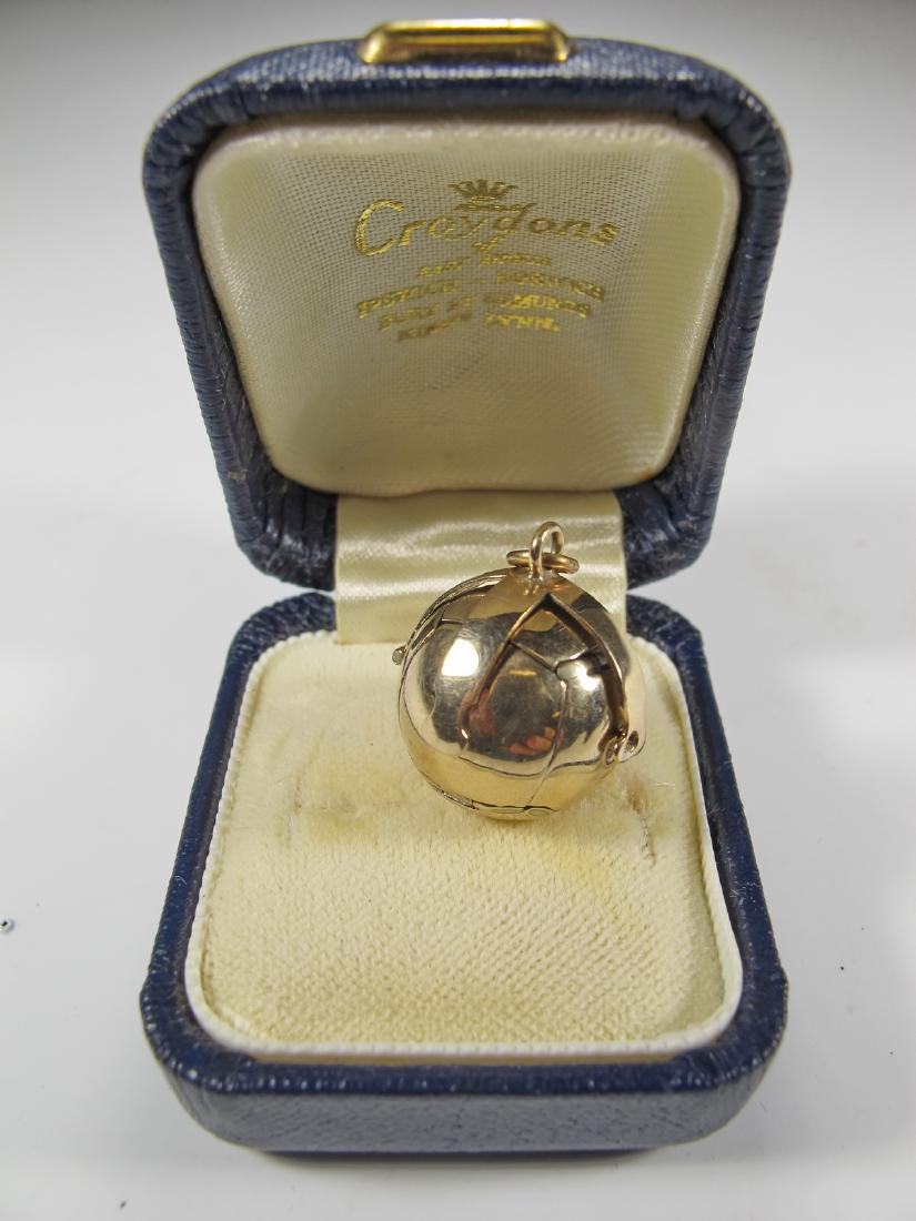 Antique Masonic Silver and gold Masonic fob, ball