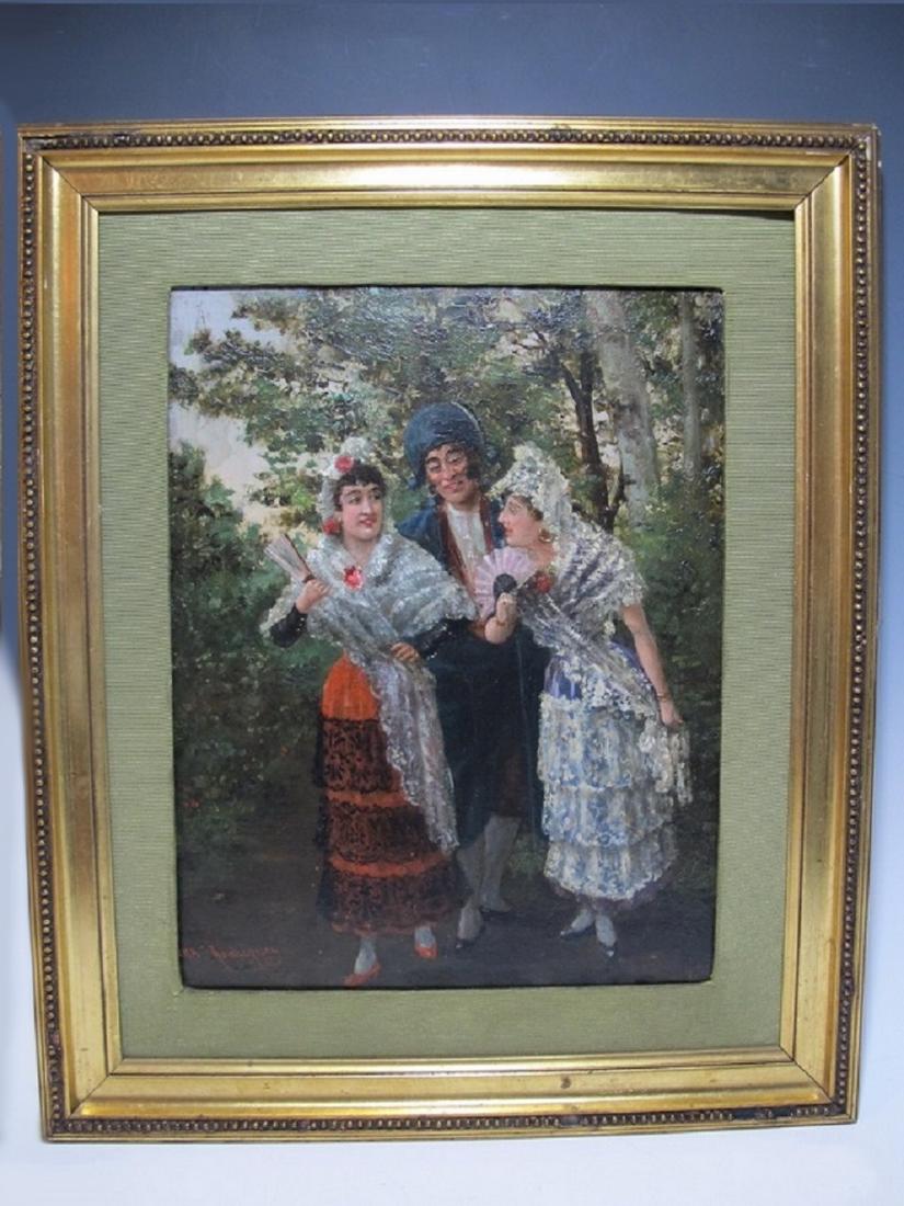 Antique probably Spanish painting, Vera RODRIGUEZ