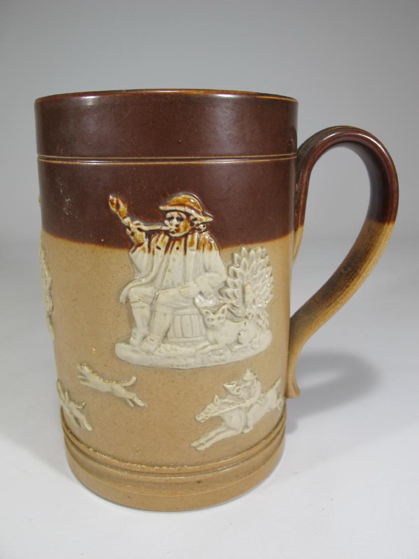Royal Doulton Masonic brown pottery tankard