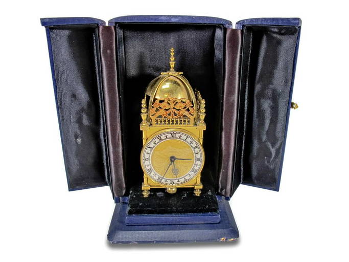 Luxor Swiss bronze clock in a box - Mar 03, 2022 | Antiques Online ...