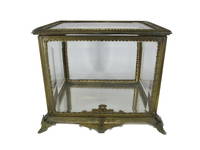 Antique French bronze & beveled glass tantalus box - May 26, 2022 ...