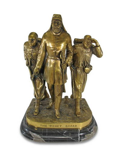 The Picket Guard by John ROGERS bronze statue (#0207) on Jun 09, 2022 ...