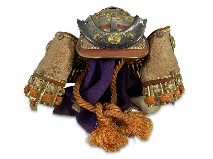 Vintage Japanese Kabuto Samurai Miniature Helmet