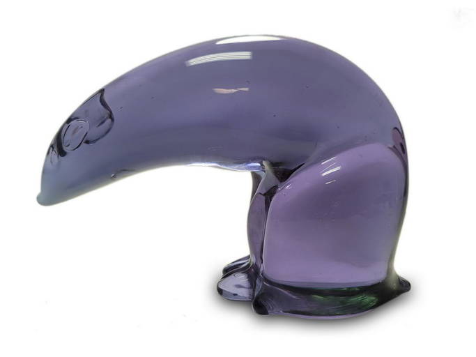 Vintage Italian Murano Glass Ferret Statue