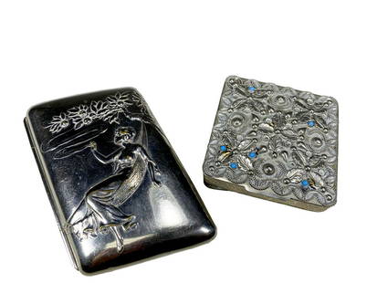 Vintage Zilpla Silverplate Cigarette Case